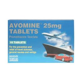 Avomine 25mg Tablets 10