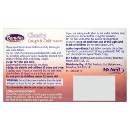 Benylin Chesty Cough & Cold Tablets 16