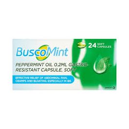 BuscoMint Peppermint Oil Gastro-Resistant 24 Capsules