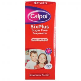 Calpol Six Plus Suspension Sugar & Colour-free 100ml