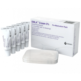 EMLA Cream 5% With 12Dressings - 5 x 5g