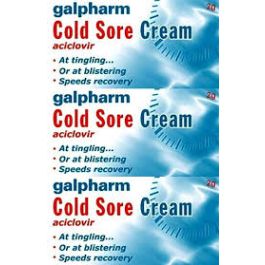 Galpharm Aciclovir Cold Sore Cream 2g x 3