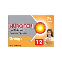 Nurofen for Children Chewable Capsules Orange 7 - 12 Years x 12