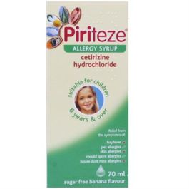 Piriteze Allergy Syrup Once-a-day 70ml