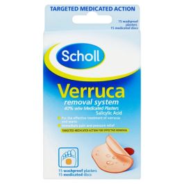 Scholl Verruca Removal System 15 Medicated Discs